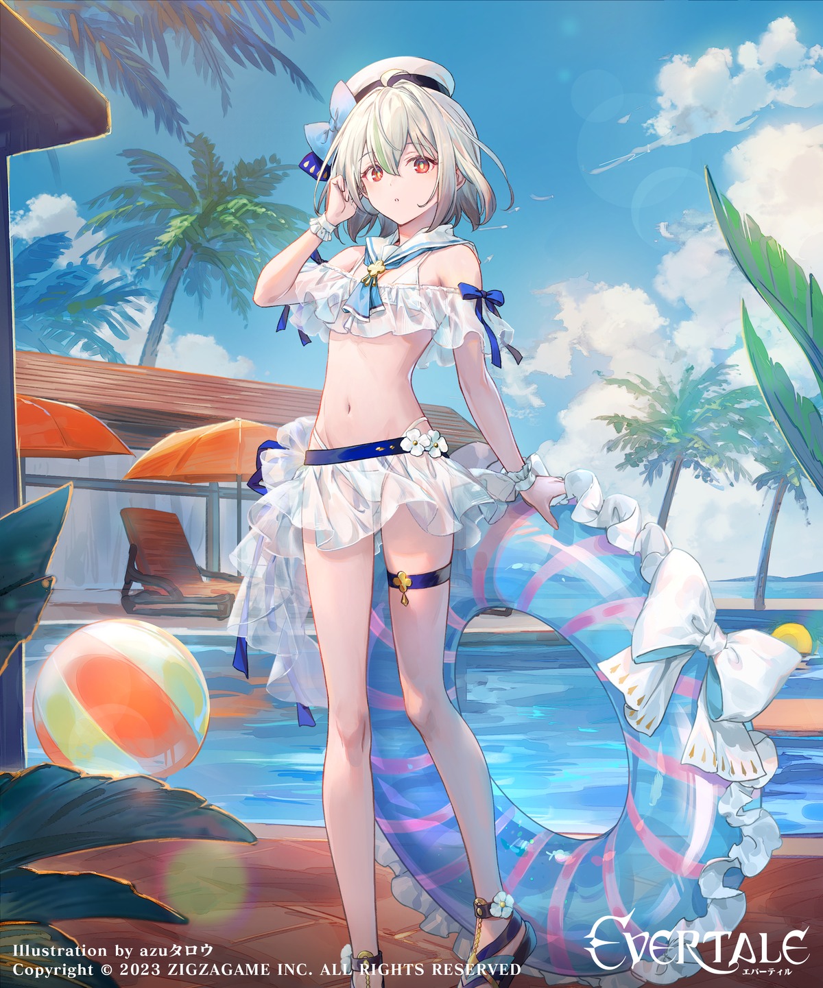 azu-taro evertale bikini garter see through swimsuits | #1064060 | yande.re